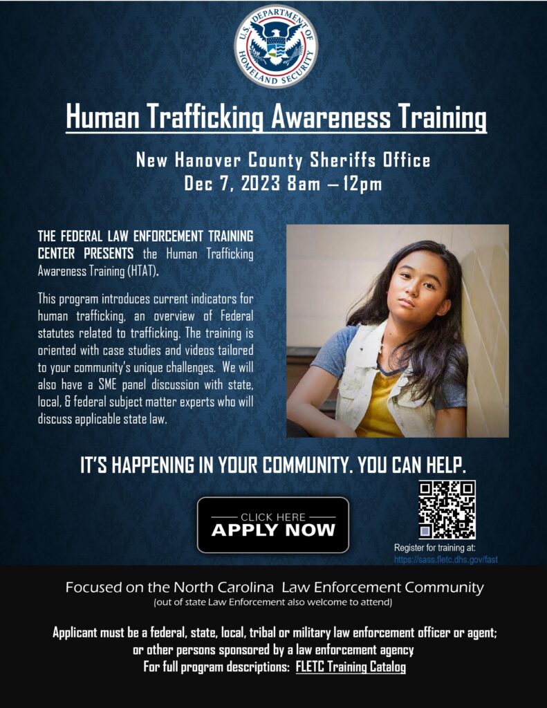 FLETC Human Trafficking Awareness Training - RVCRI
